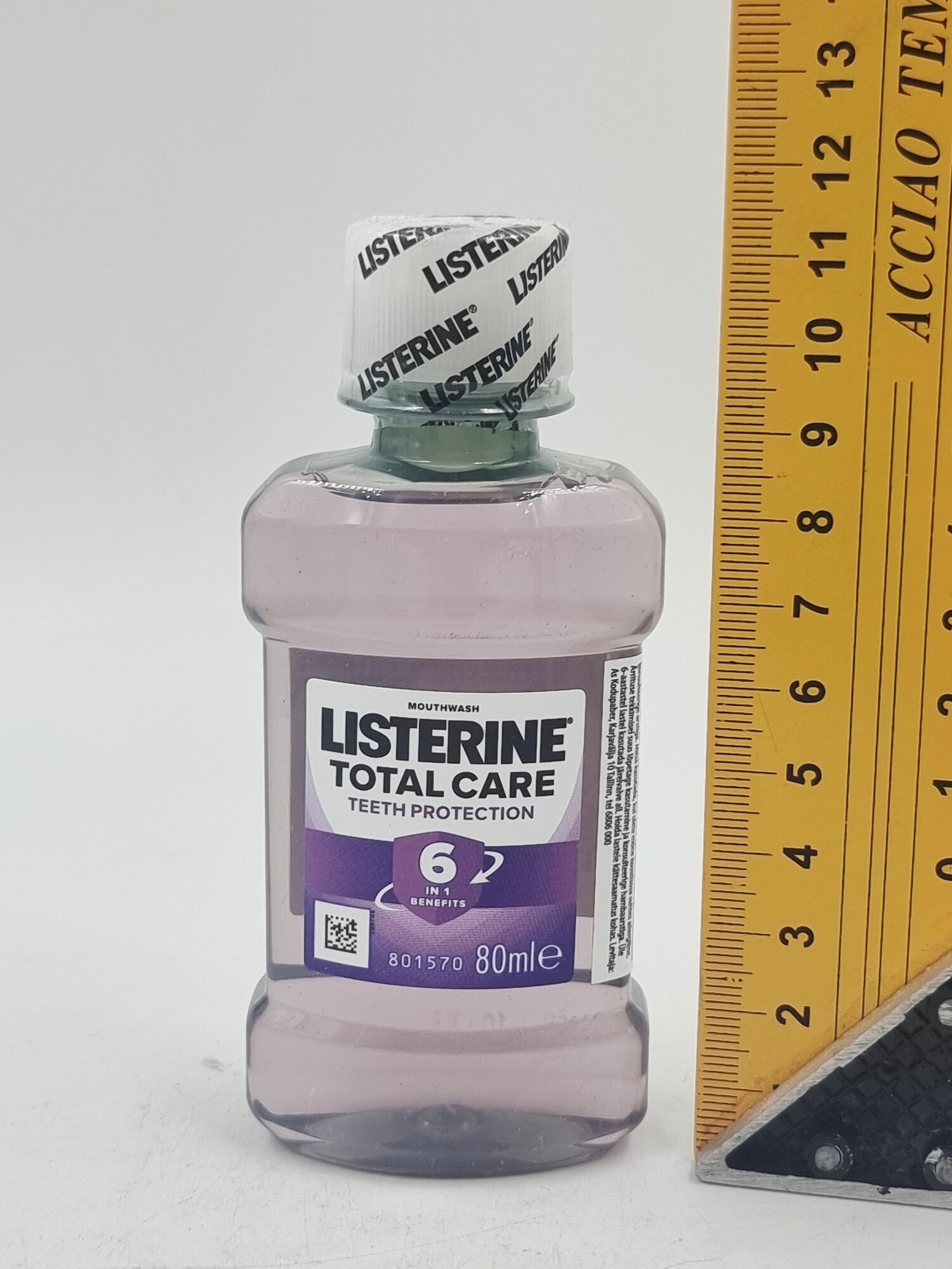 Listerine Ополаскиватель для рта Total Care, мини формат 80 мл (Италия)