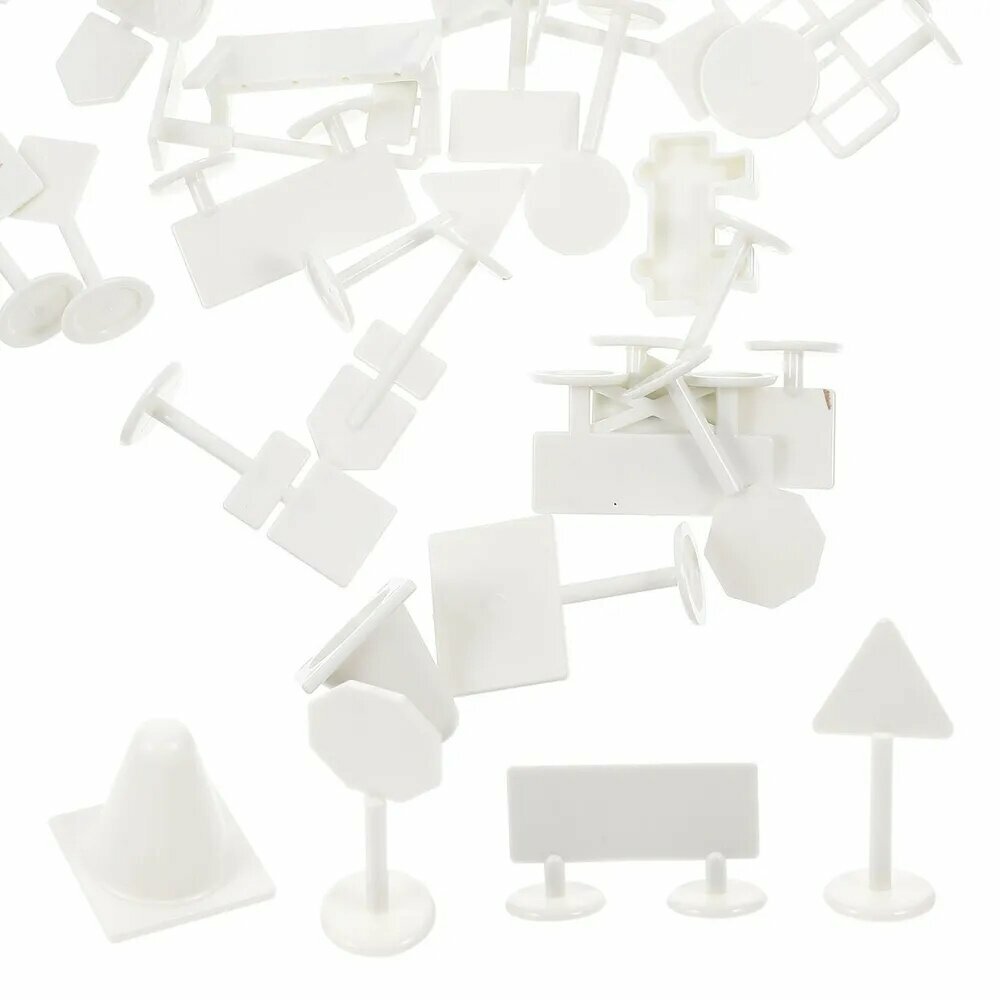 Набор пластиковых игрушечных дорожных знаков для детей, 36 деталей