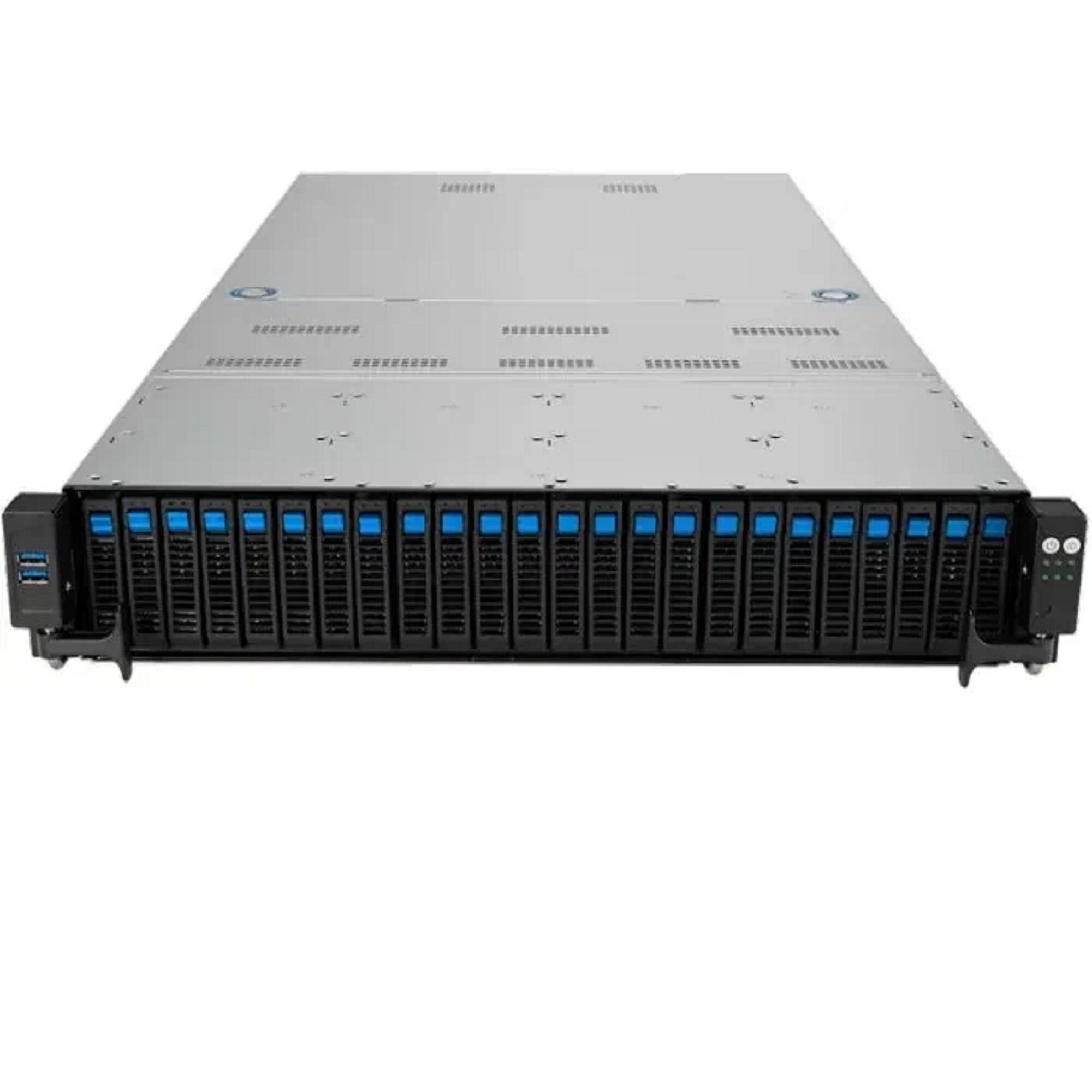 Серверная платформа ASUS RS720A-E12-RS24U, 10G, 2.6kW, 24NVMe, OCP (2*SP5, 24*DDR5 (4800), 24*2.5" HS, 2*M.2, 9*PCIE