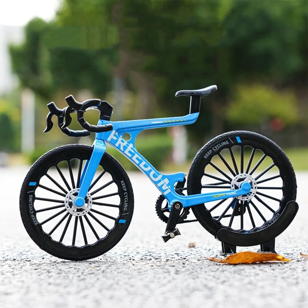 Миниатюрный велосипед дорожный 1:8, синий, Style 6
