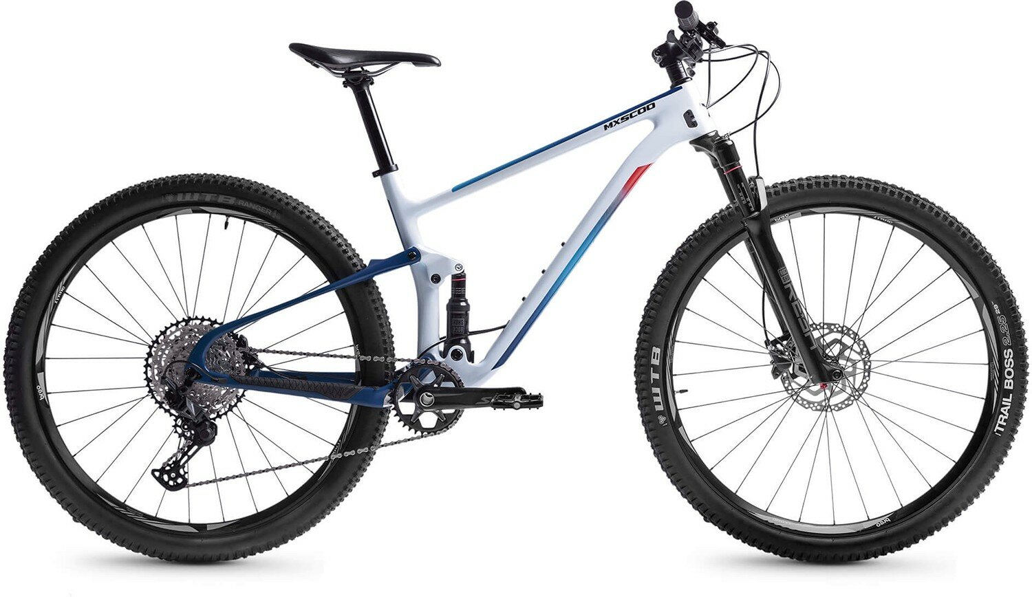 Велосипед Mxscoo 9 Ultra WS950 29 (2026), карбоновая рама, размер 19", цвет Белый-синий