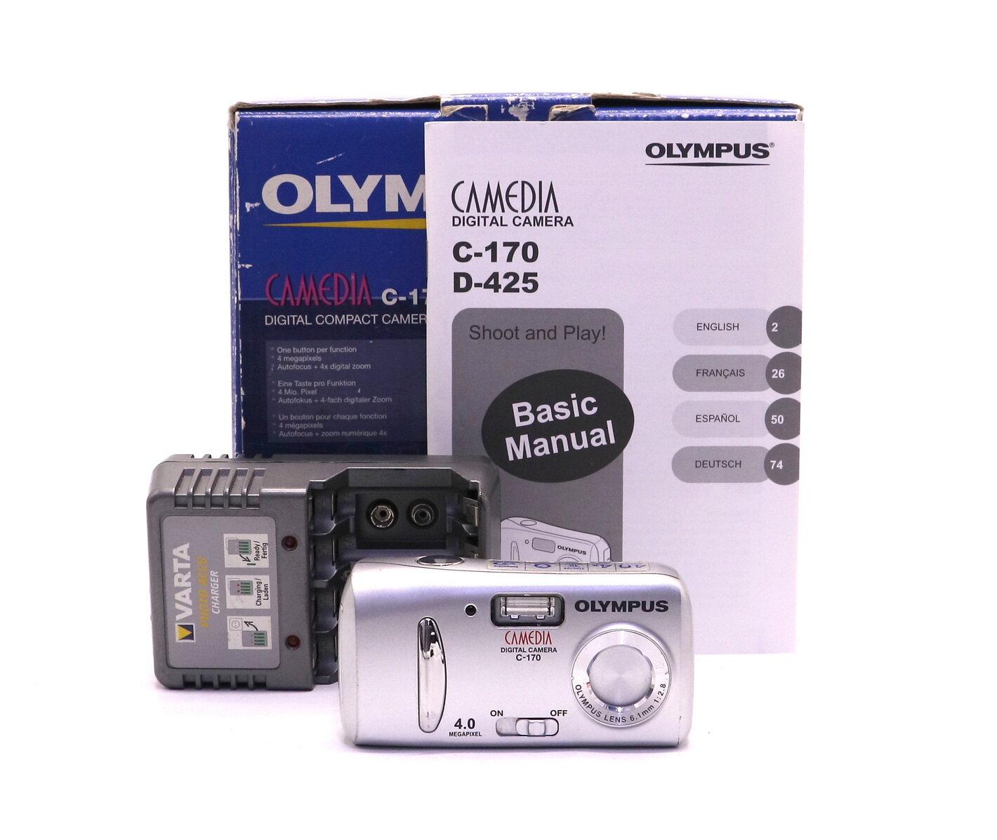 Цифровой фотоаппарат Olympus Camedia C-170 в упаковке