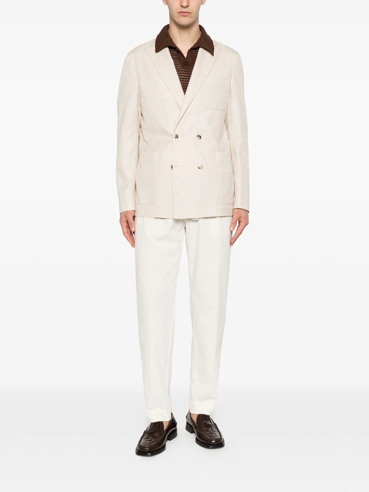 Куртка Canali Double-breasted jacket, размер 50, разноцветный — фото 1