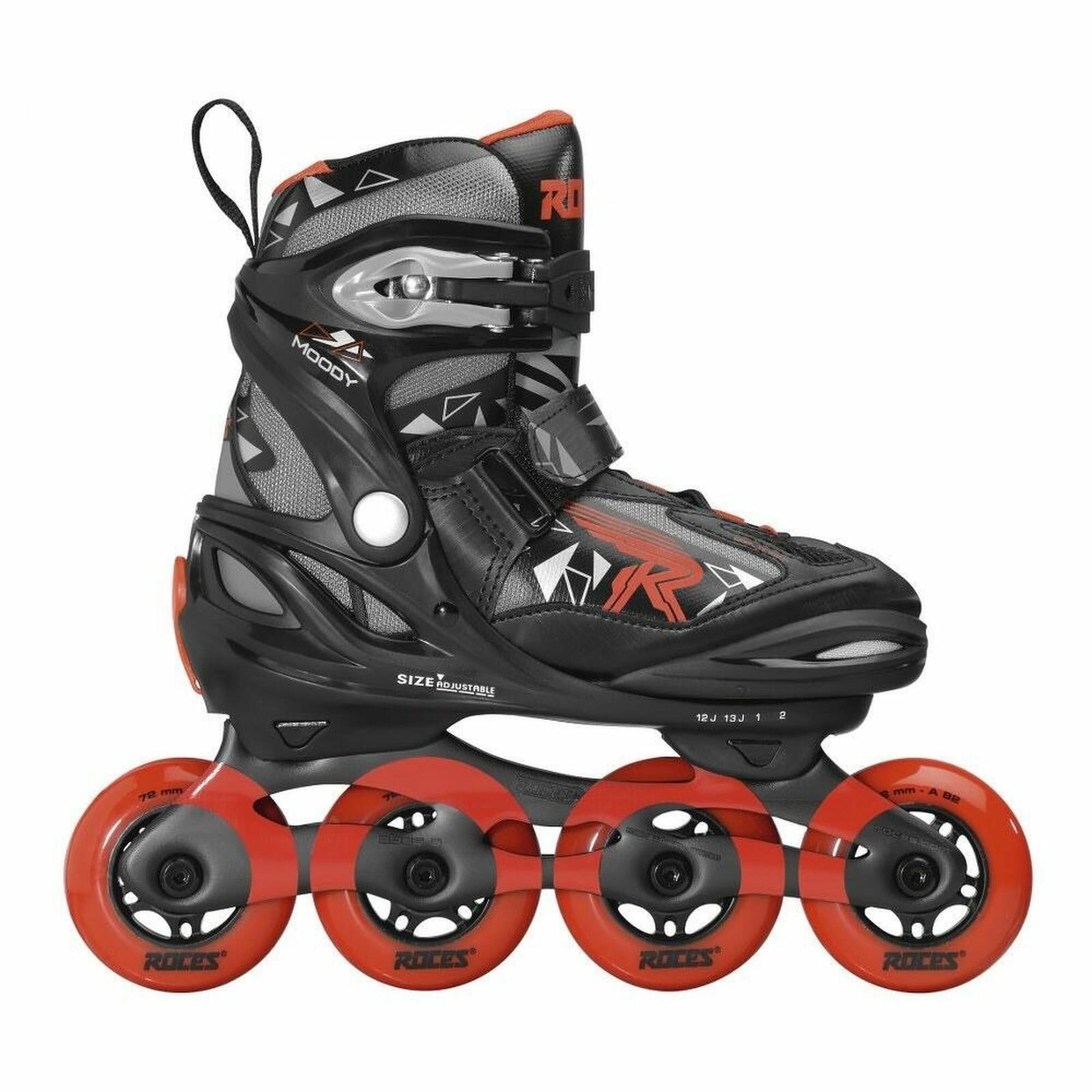 DECATHLON ролики Roces Moody TIF, черный/красный, размер 36/40