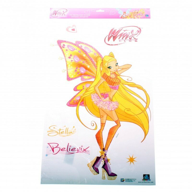 Наклейка Стелла (30х47). Клуб Винкс (Winx Club) (Пакет, Турция)