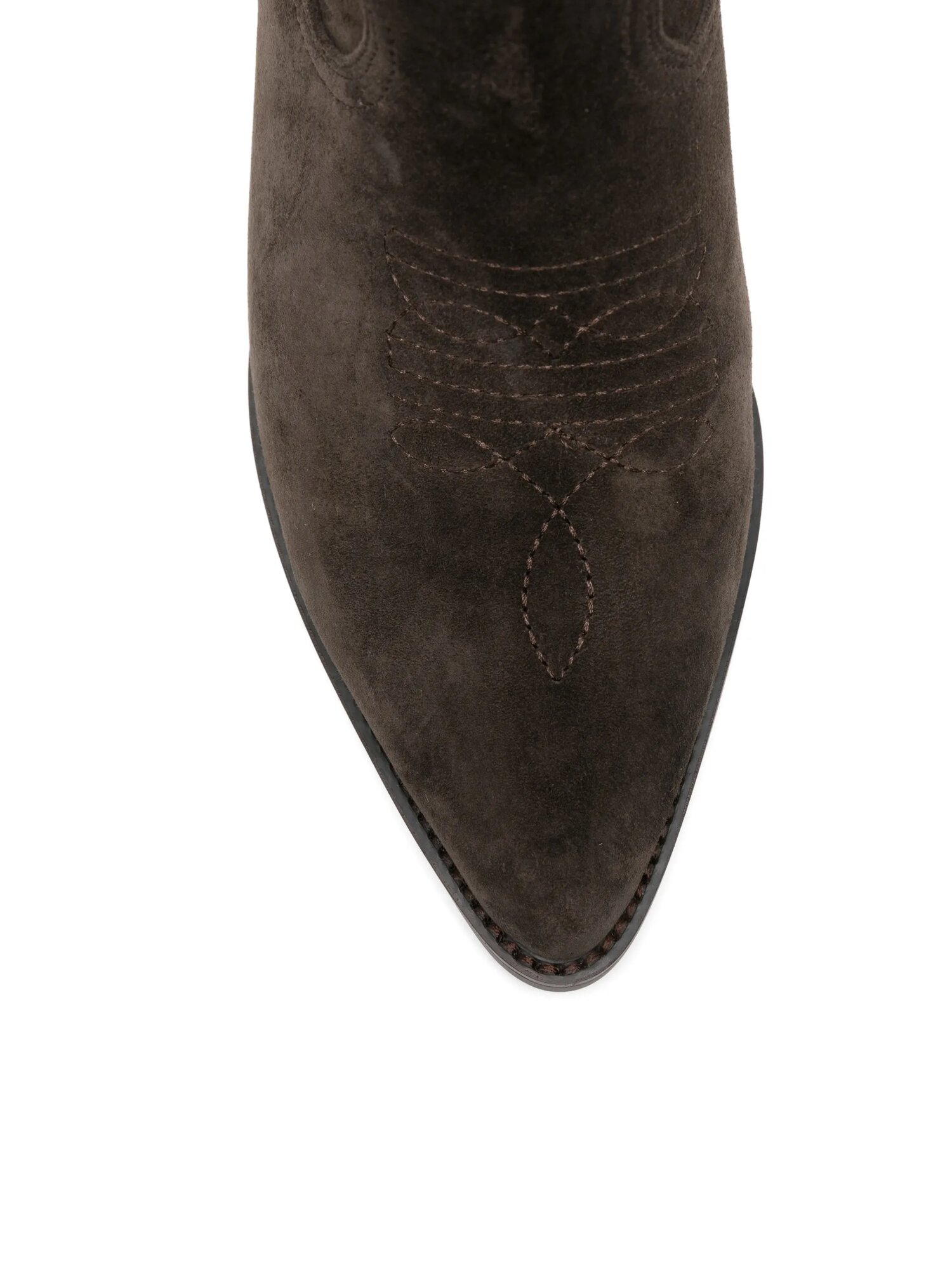 Ботинки ADRIANNA FERETTI Suede cowboy boots, размер 37, коричневый — фото 1