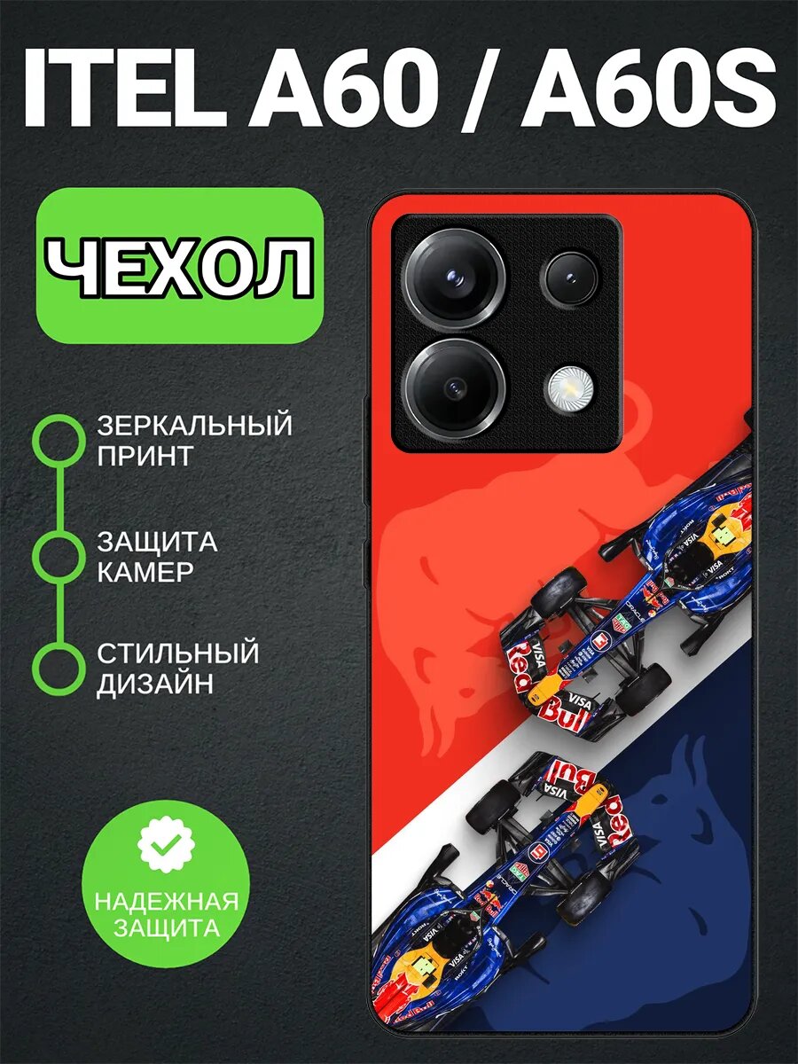 Чехол на Itel A60s ред булл