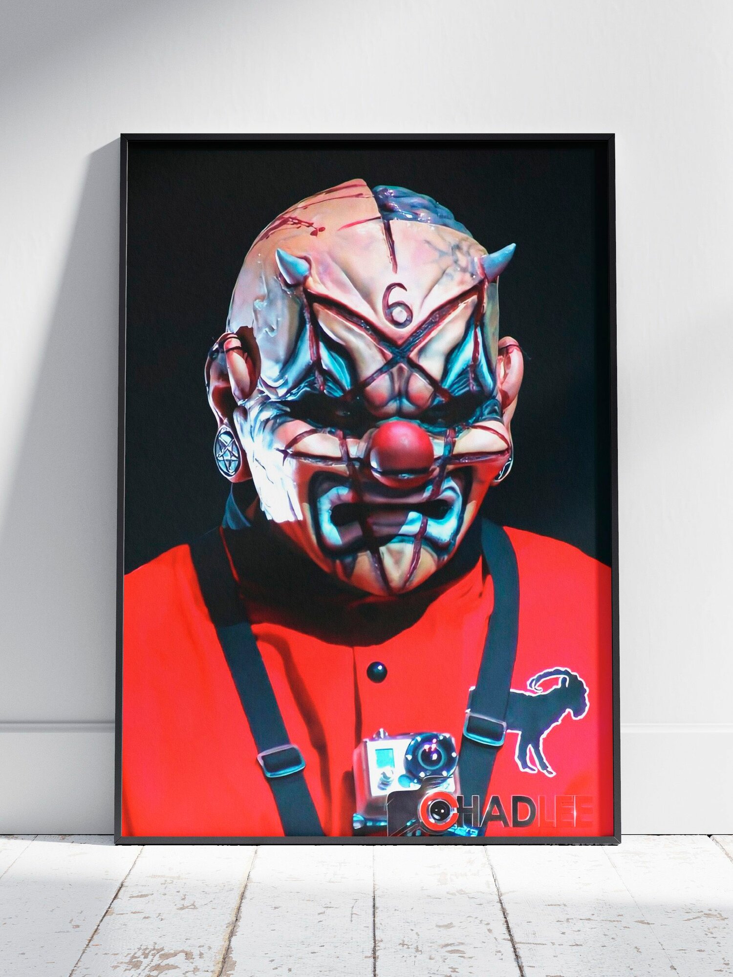 Плакат на стену для интерьера Слипкнот (Шон Крэхан - Shawn Crahan 2) - Постер по музыке и артисту формата A4 (21x30 см)