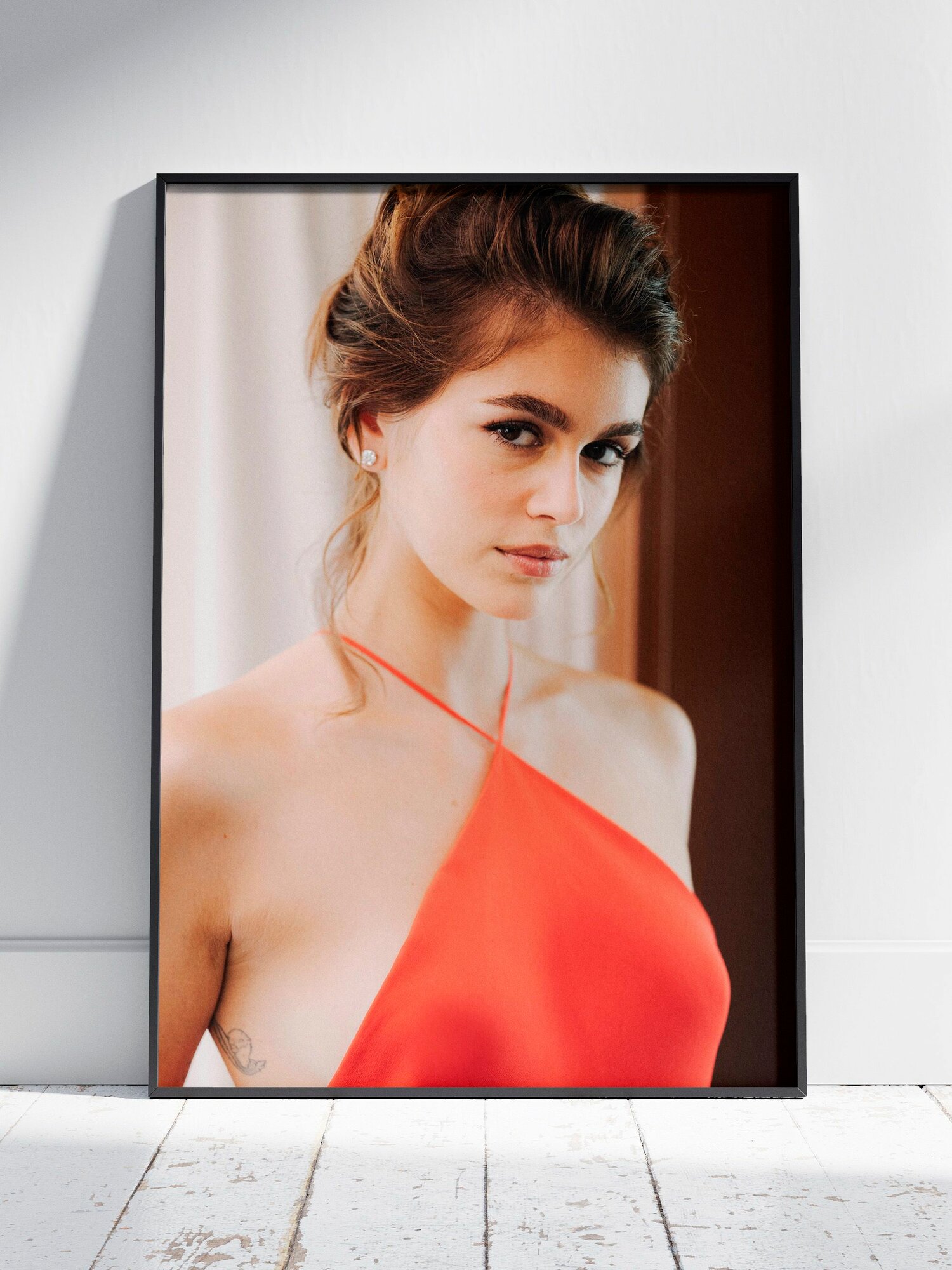 Плакат на стену для интерьера Кайя Гербер (Kaia Gerber 36) - Постер по модели, бренду и моде формата A4 (21x30 см)