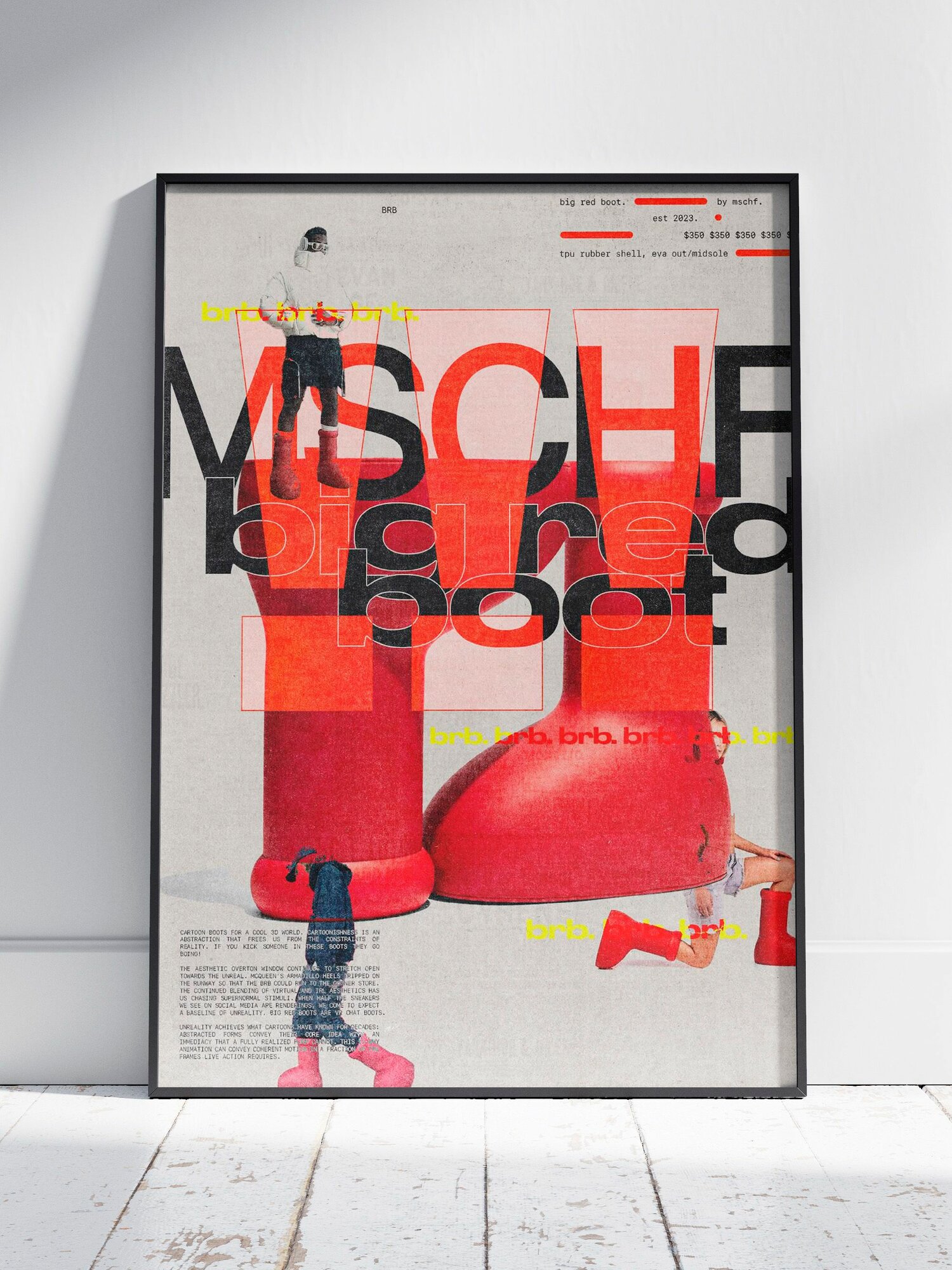 Плакат на стену для интерьера Мисчиф (MSCHF 1) - Постер по модели, бренду и моде формата A4 (21x30 см)