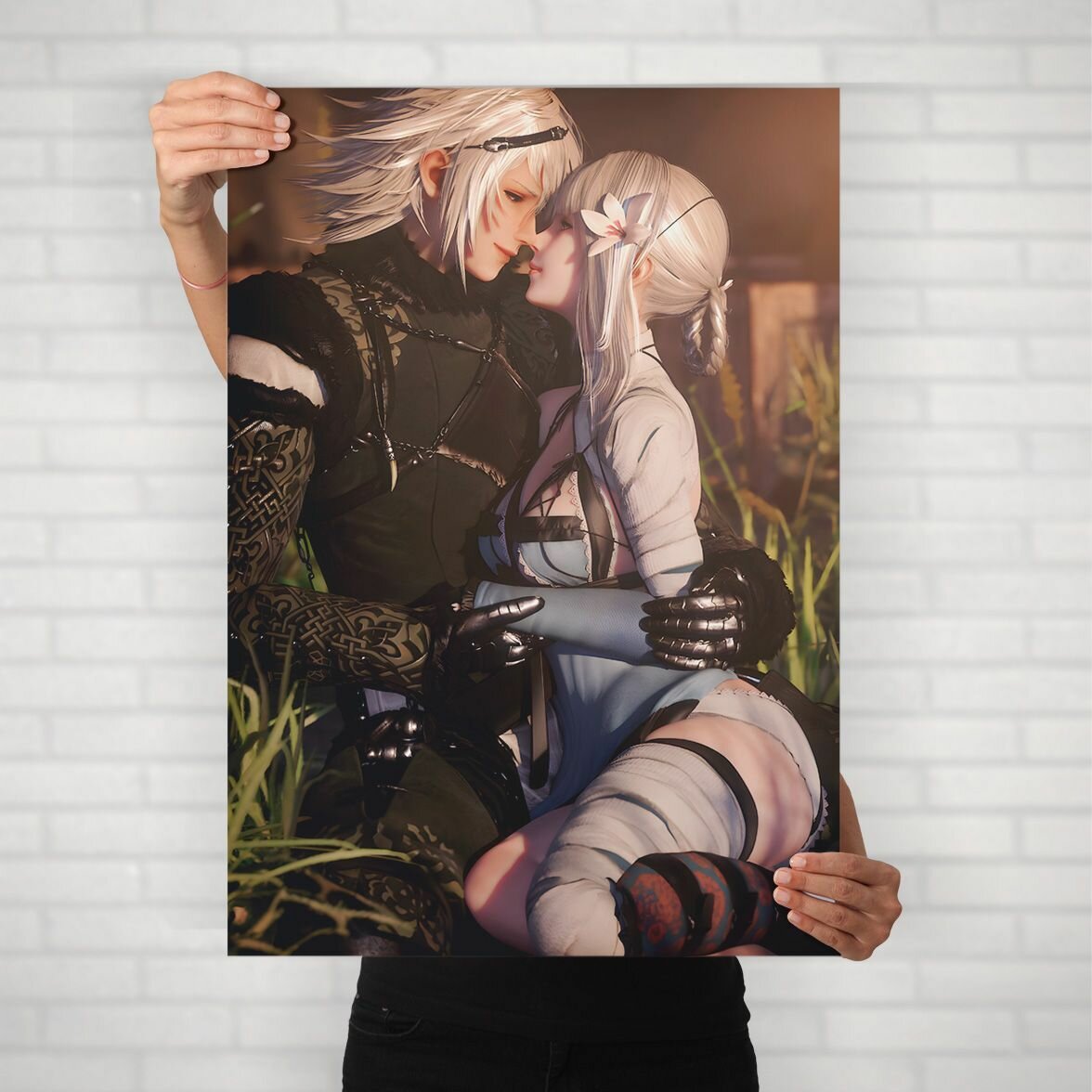 Плакат на стену для интерьера Ниер Репликант (Общее 5) - Постер по игре NieR RepliCant формата А1 (60x84 см)