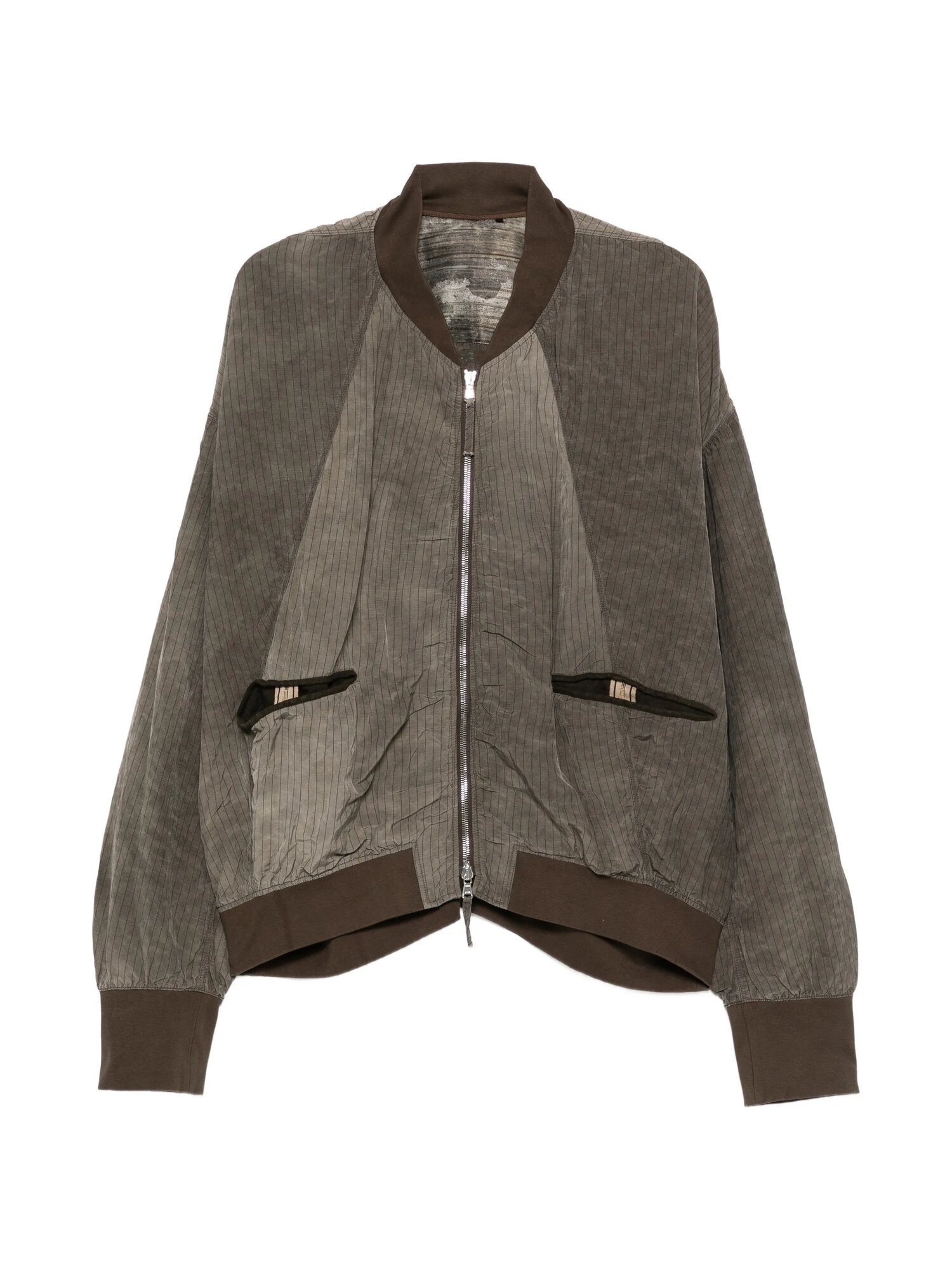 Куртка Striped zipped bomber jacket