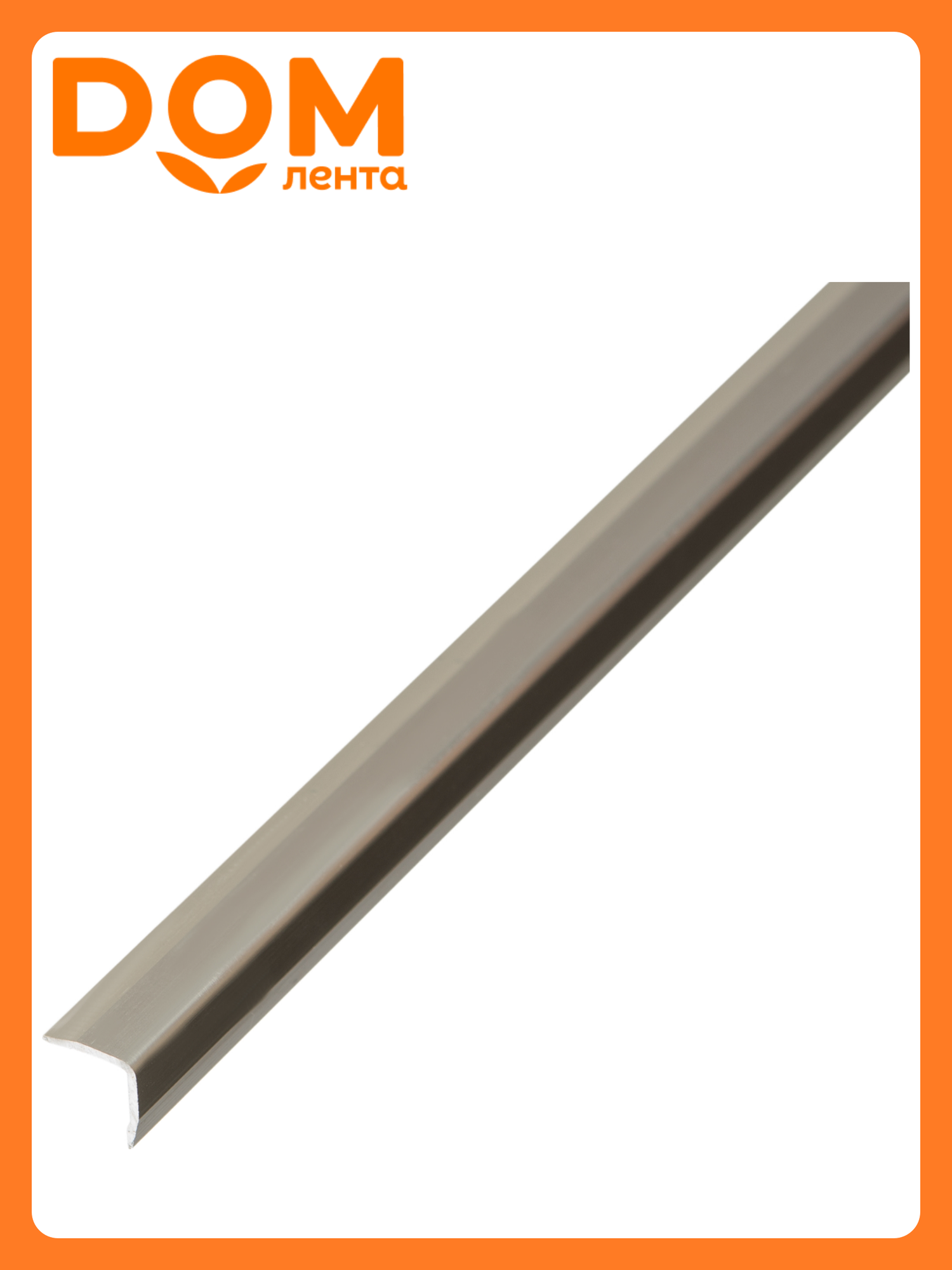 Уголок равнополочный лука титан глянец 2700х10х1,5 мм