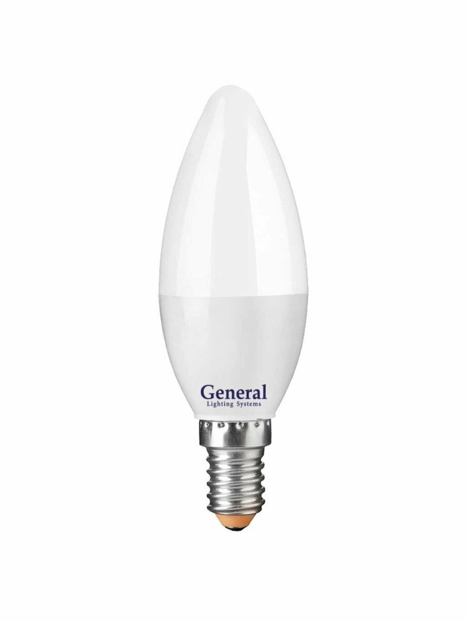 Лампа светодиодная General Lighting Systems E14 15 Вт 6500 К холодный белый свет свеча матовая GLDEN-CF 661097