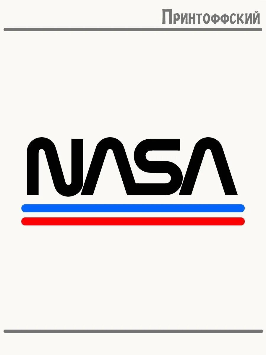 Термонаклейка для одежды и аксессуаров DTF-печать nasa