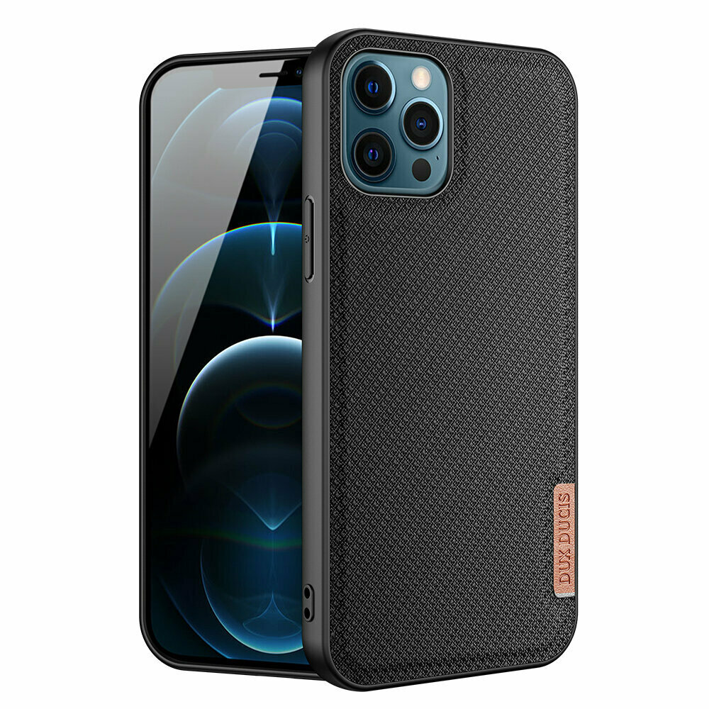 Чехол силиконовый Dux Ducis для iPhone 12 Pro Max 6.7", Fino series черный