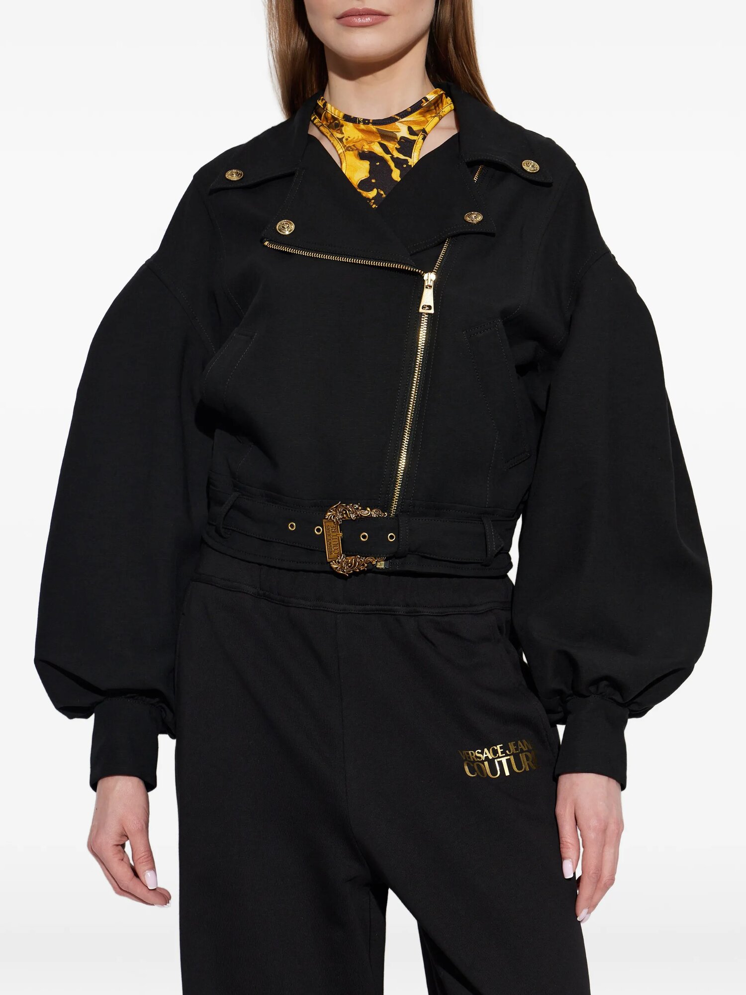 Куртка Versace Jeans Couture Button belted jacket, размер 40 — фото 1
