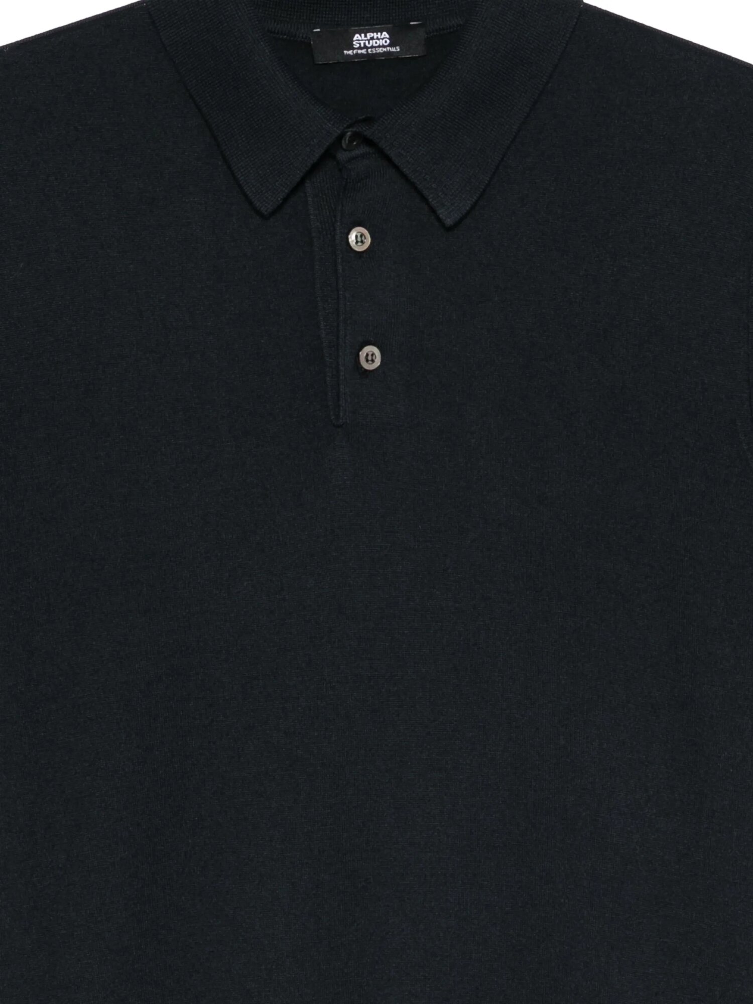 Рубашка Alpha Studio Buttoned knit polo shirt, размер 46, Синий принт — фото 1