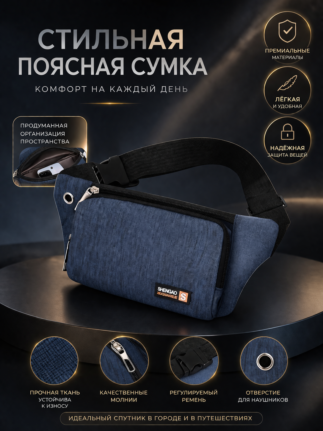 Сумка поясная