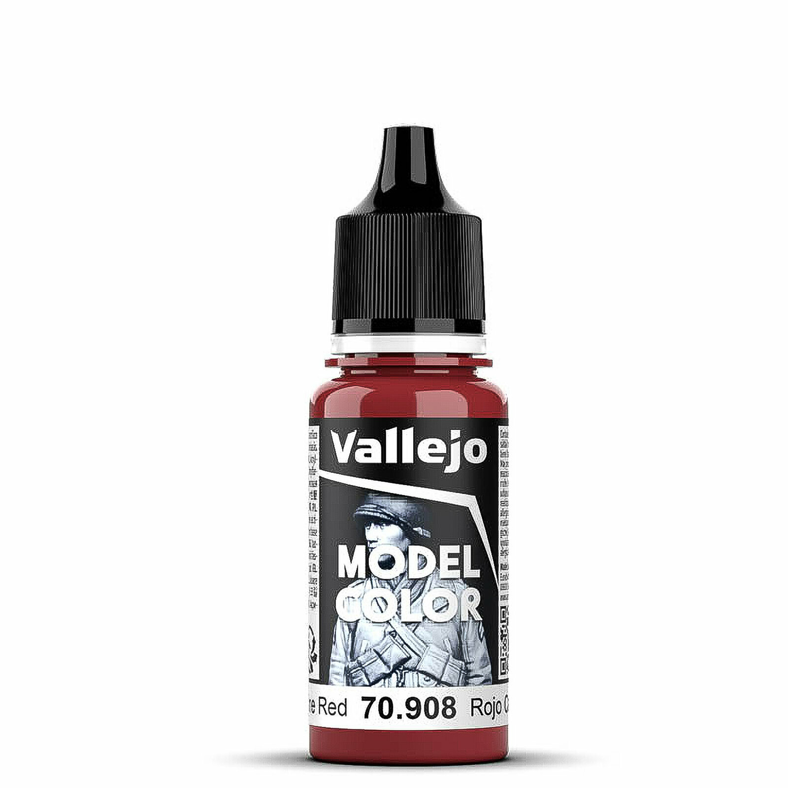 Краска акриловая Vallejo серии Model Color - Carmine Red 70908, матовая, 18 мл