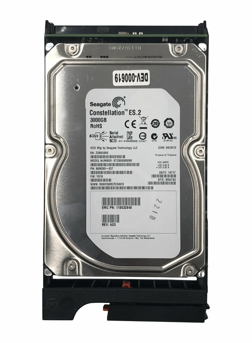 EMC 3Tb 7200 SAS 3.5" HDD 005032934