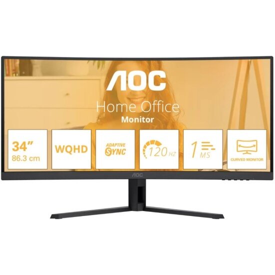 Монитор Aoc CU34B3E 34" Black