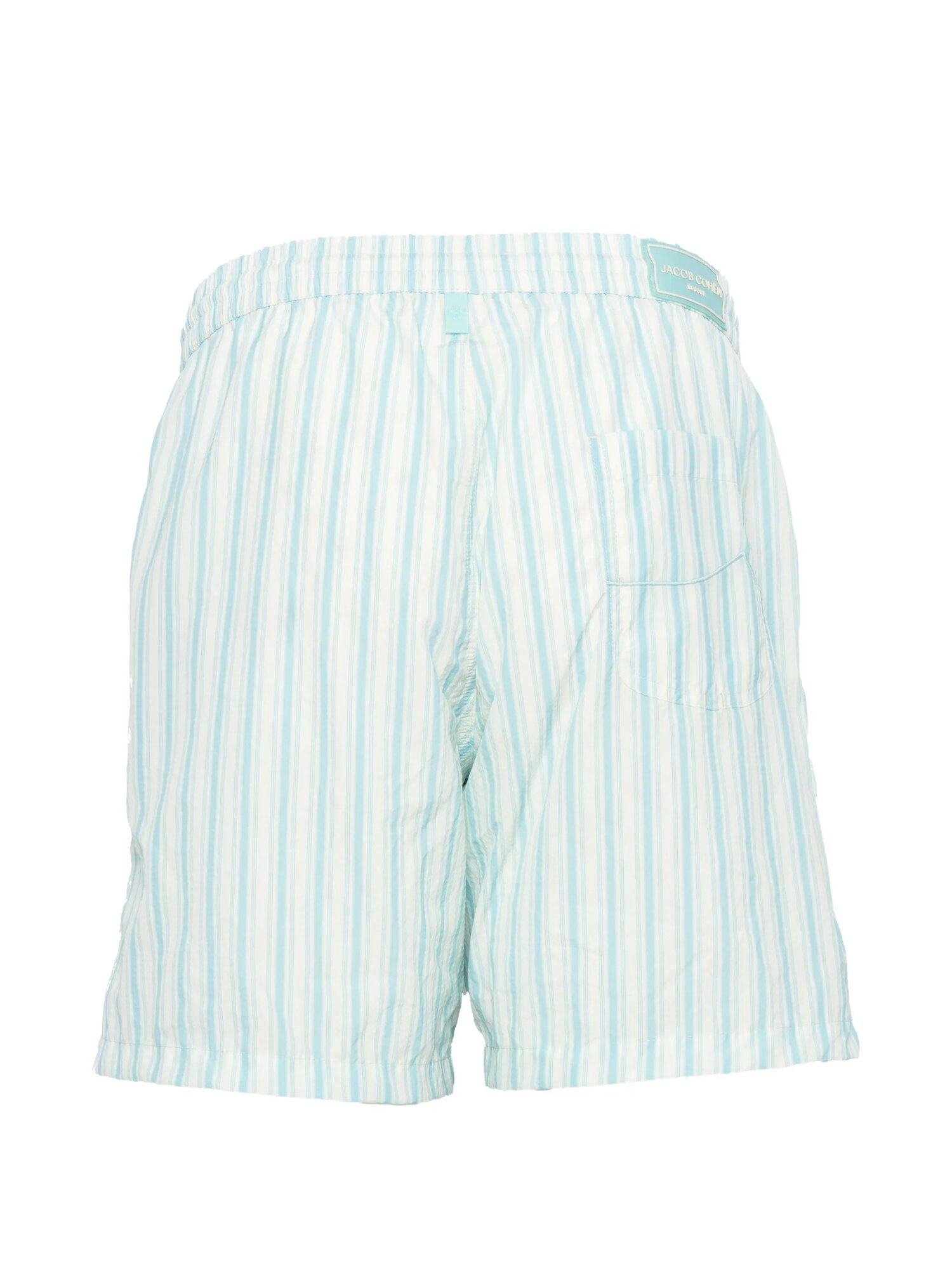 Шорты для плавания Jacob Cohen Striped drawstring swim shorts, размер 48, blue — фото 1