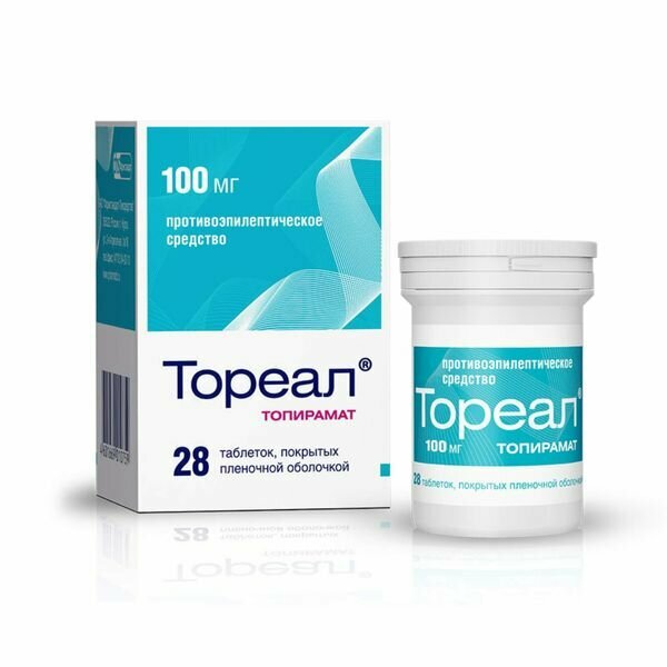 Тореал таблетки п/о плен. 100мг 28шт