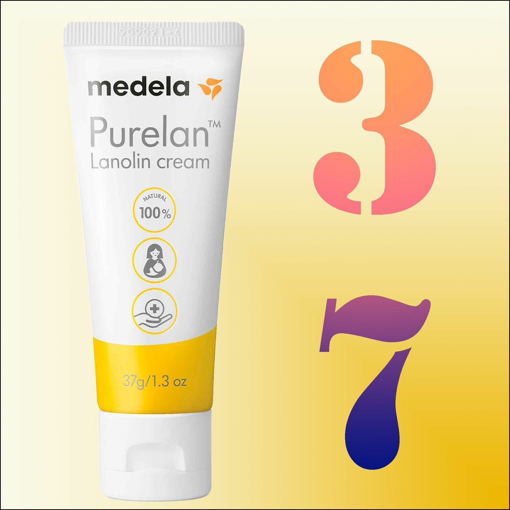 Ланолиновый крем Medela Purelan 37 г, премиум уход от раздражения, сухости и трещин