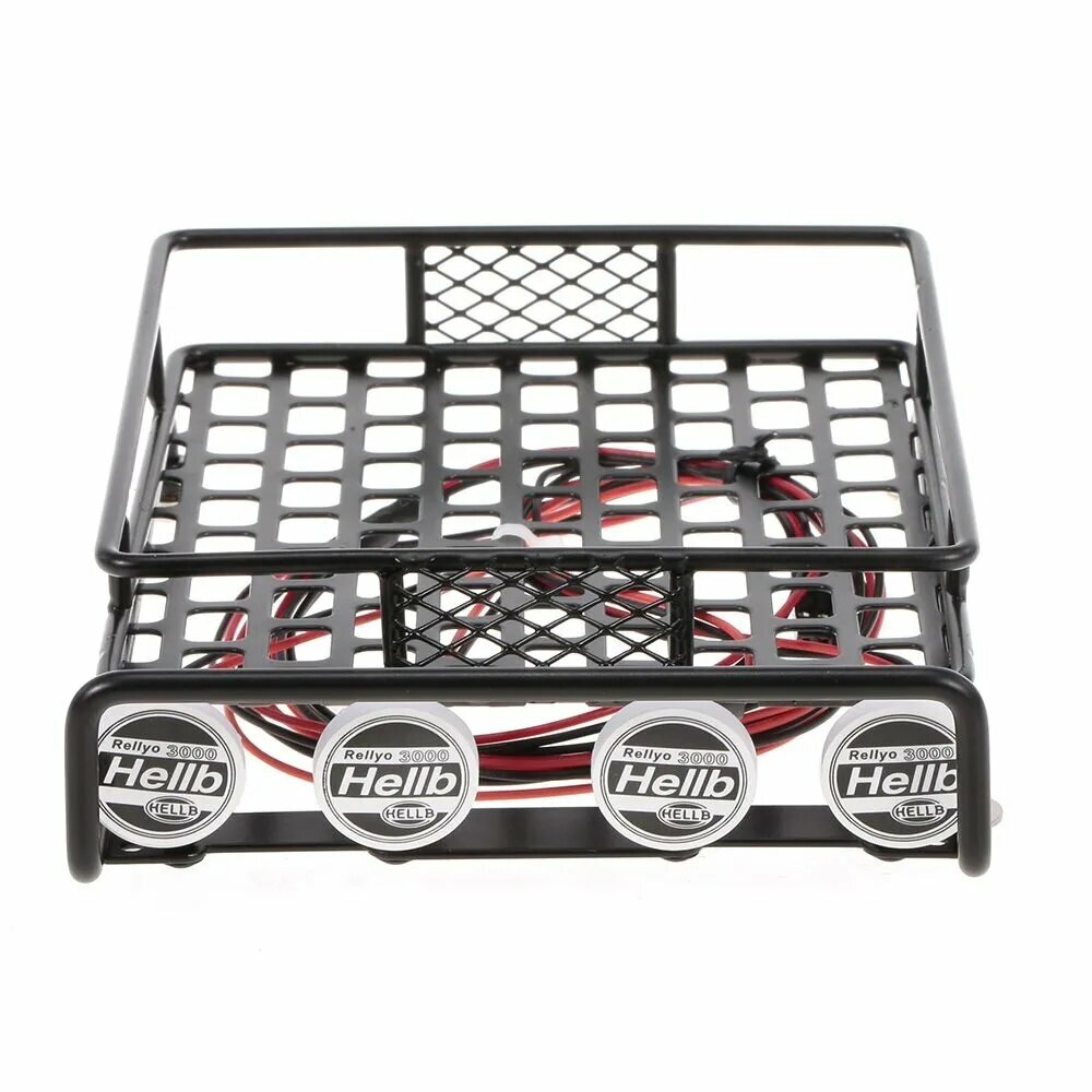 Крыша для багажа с фонарём для 1/10 RC Краулер Axial SCX10 D90 TRX-4