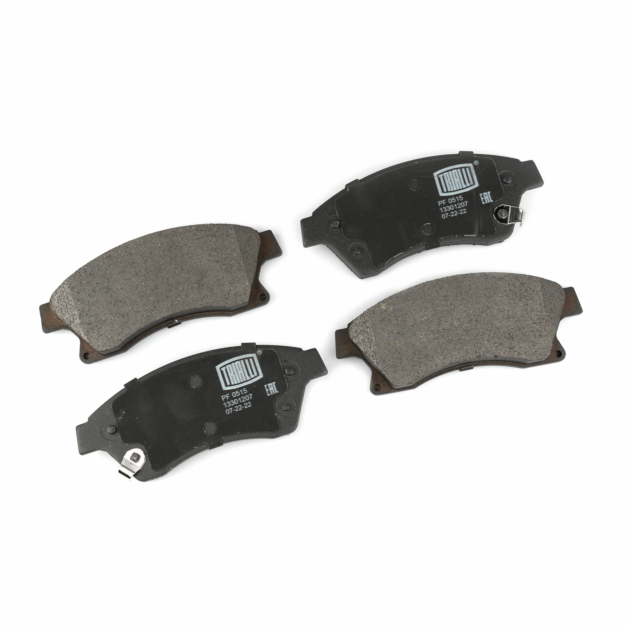Колодки тормозные Chevrolet Cruze (09 )/Opel Astra J (10 ) диск. перед. 15" (TRIALLI)