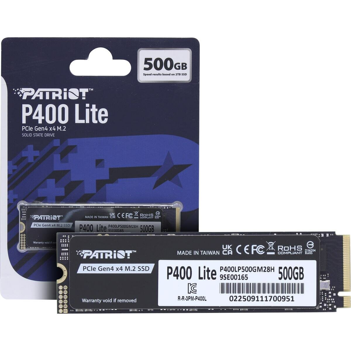 SSD 500 Gb M.2 2280 M Patriot P400 Lite