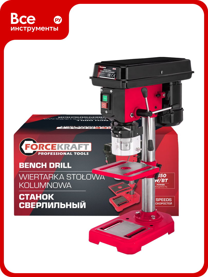 Станок сверлильный Forcekraft 350Вт FK-DP8A(65455)