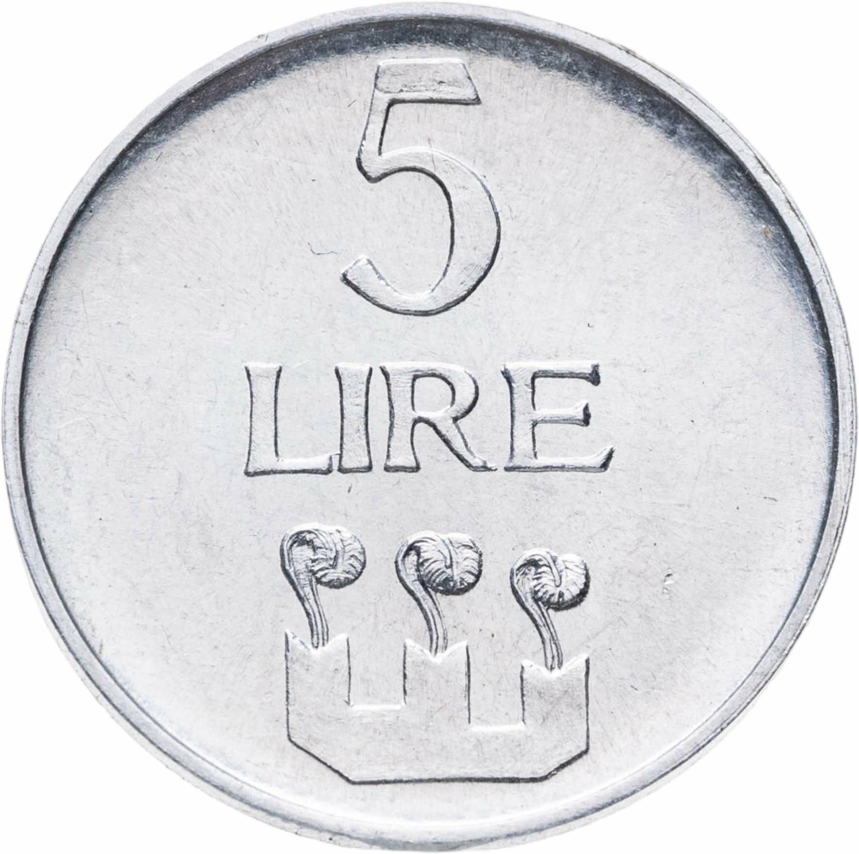 Сан-Марино 5 лир (lire) 1972