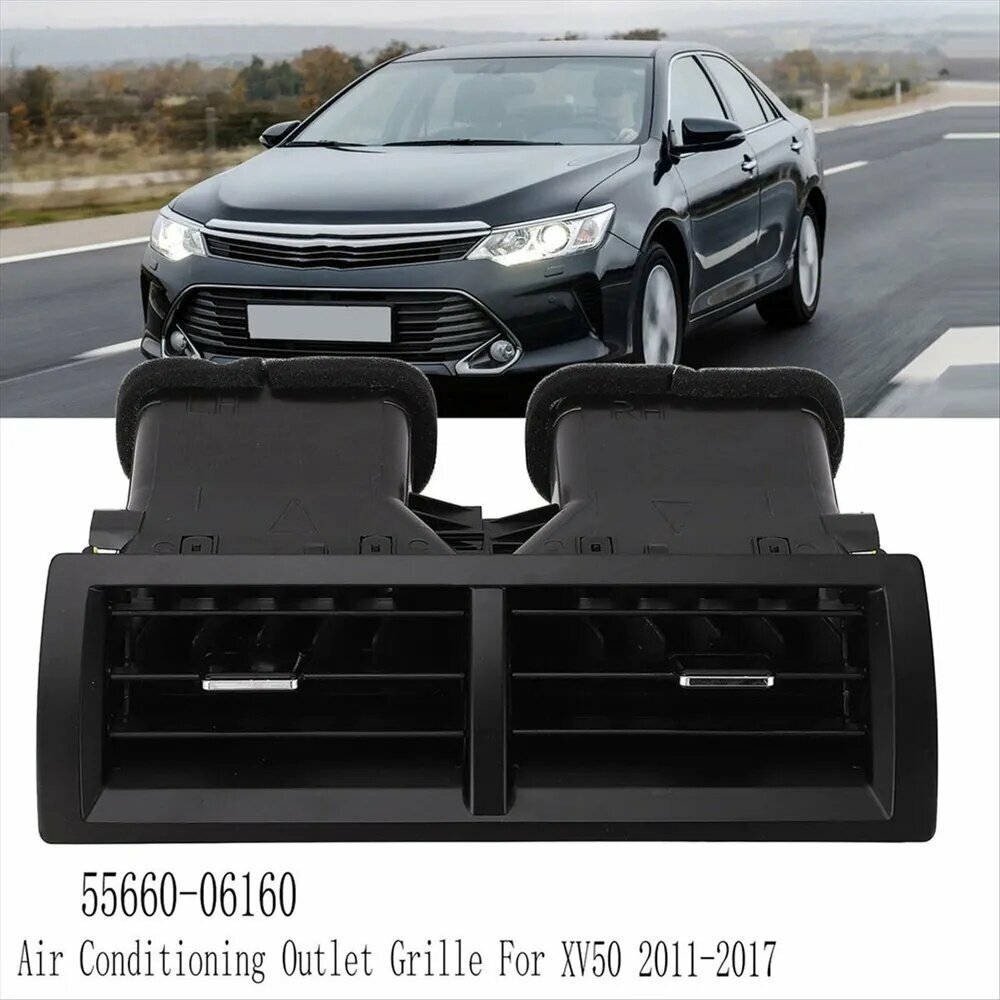 Вентиляционная решетка центрального капота для Toyota Camry XV50 2011-2017 (черная)
