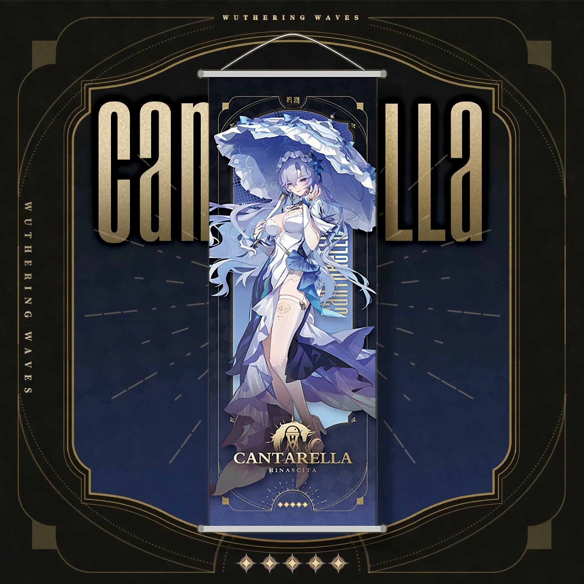 Гобелен (аниме-Wuthering Waves) Cantarella, 25*70 см
