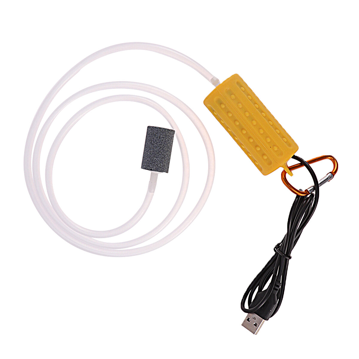 Тихий USB Компрессор Для Аквариума С Диском Пузырьков Желтый Размер 1