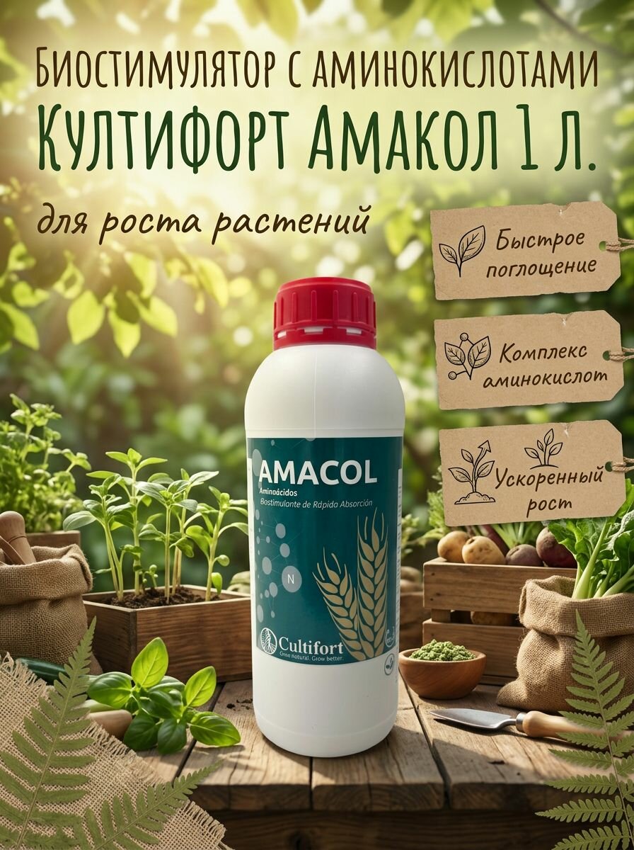 Биостимулятор с аминокислотами Култифорт Амакол 1 л. Култифорт Амакол 1 л.