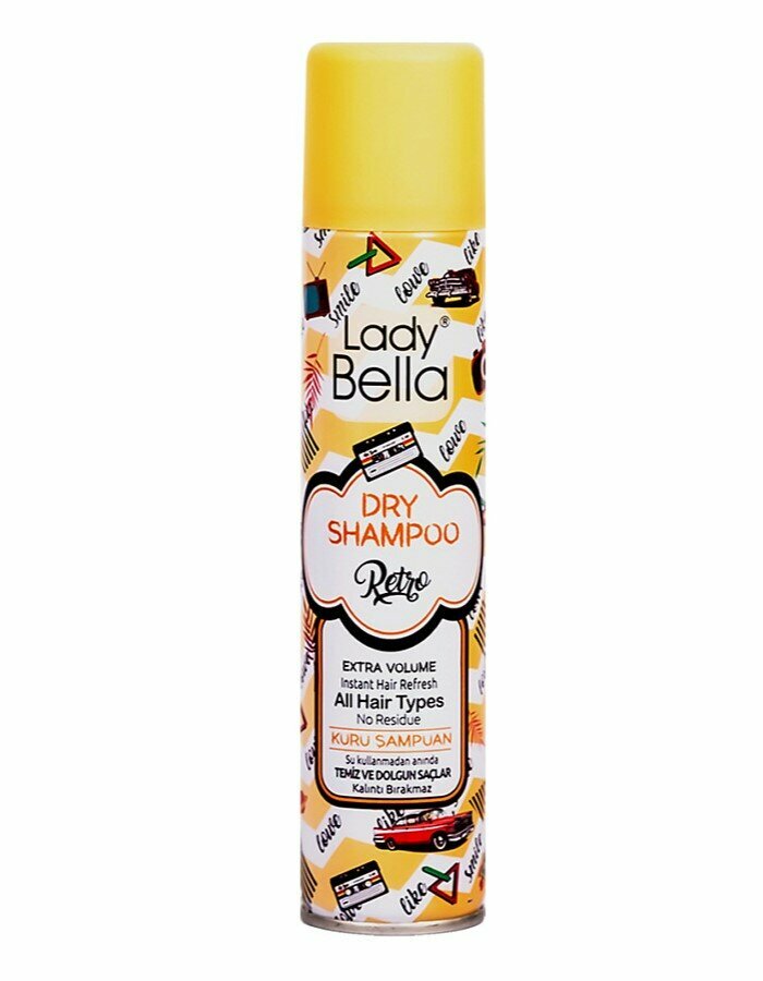 Lady Bella Сухой шампунь для волос Retro 200мл
