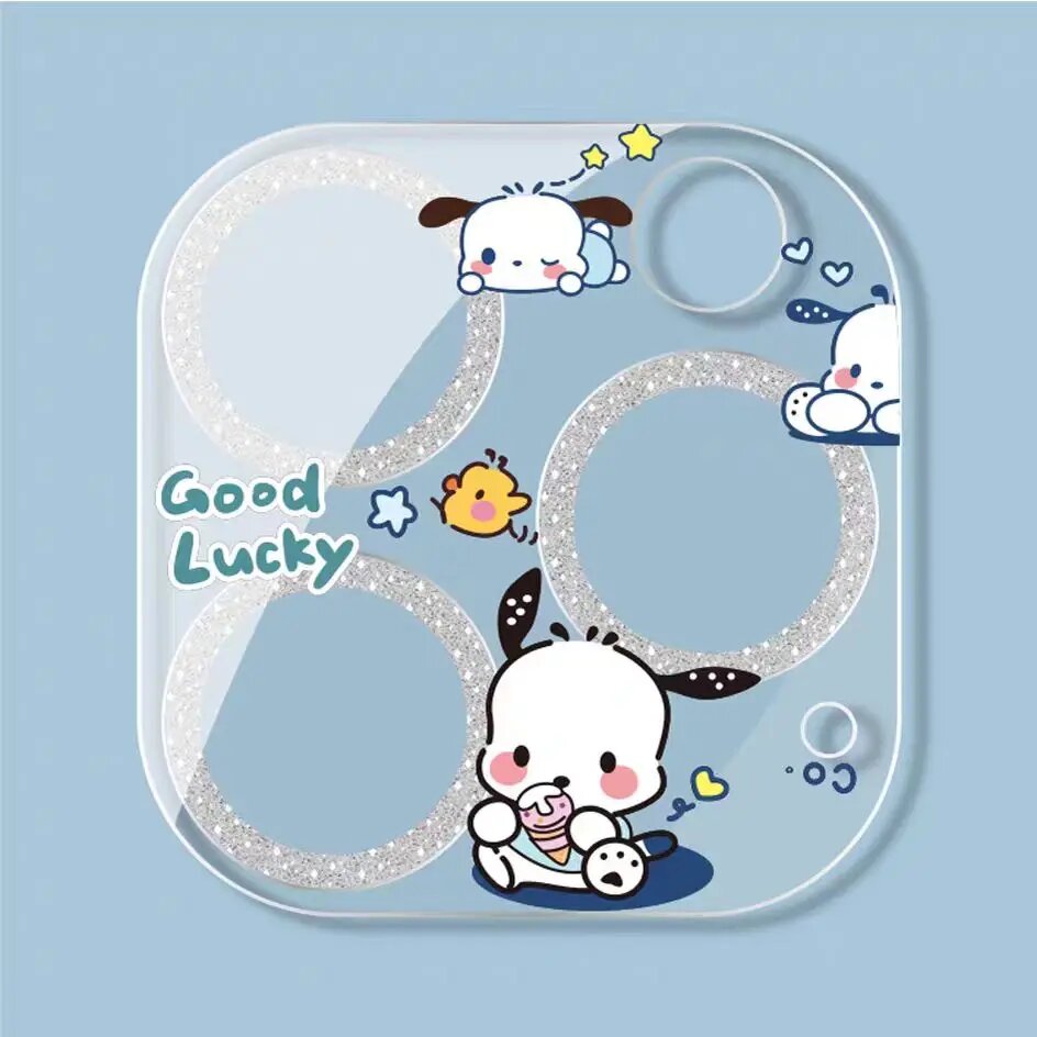Защитная пленка на камеру Sanrio Kuromi для iPhone 16 Pro Max, Цвет: 3Z PQG