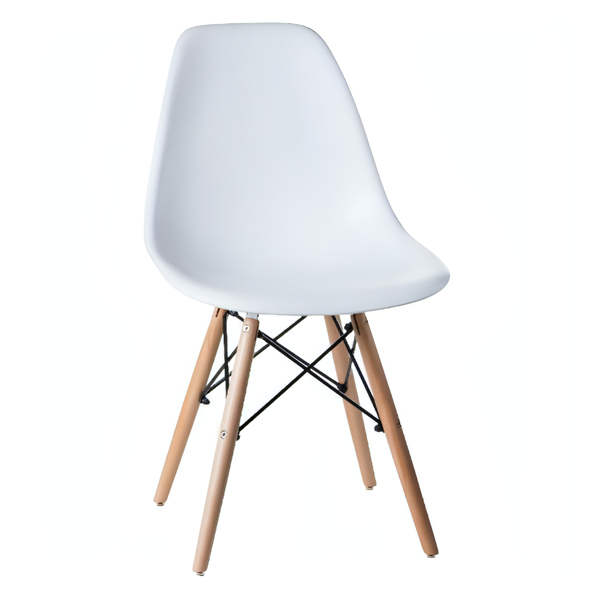 Стул обеденный DOBRIN DSW LMZL-PP638 светлый бук/белый