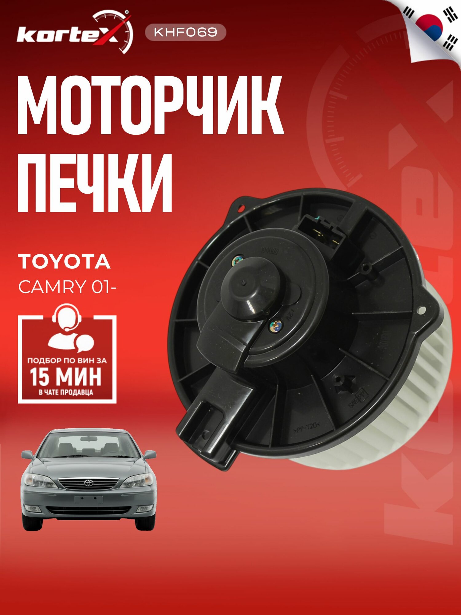 Мотор (вентилятор) отопителя Тойота Авенсис, Карина, Королла, Эхо, Матрикс, Ярис RF1846, PFN307, LFh1970