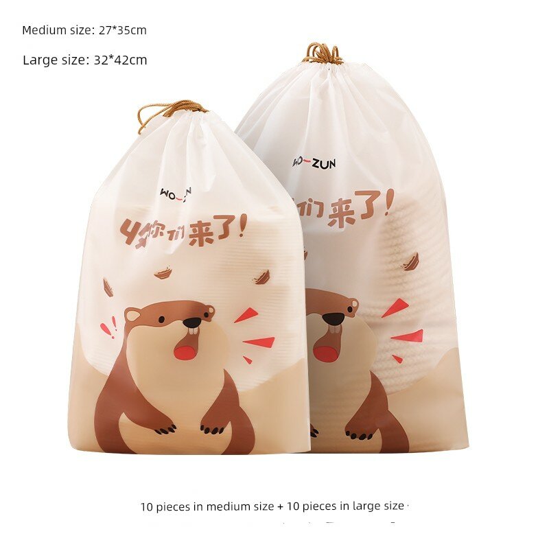 Комплект мешков Marmot с тянущейся лямкой: 10 средних (27x35см) + 10 больших (32x42см) для поездок