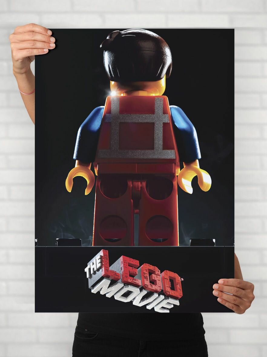 Плакат на стену для интерьера Лего фильм (LEGO - Эммет 3) - Постер по мультфильму кино формата А1 (60x84 см)