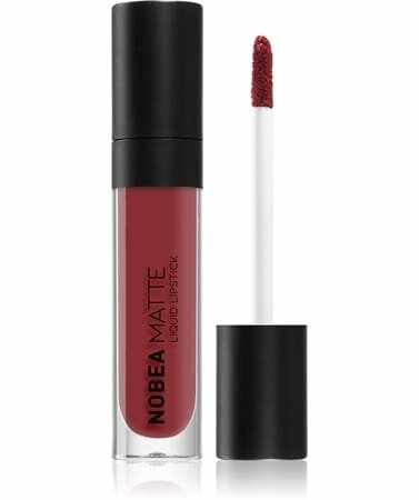 Губная помада Nobea Day-to-Day Matte Liquid Lipstick, оттенок maroon #M10, 7 мл