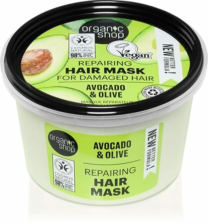 Маска для волос Organic Shop Avocado & Olive, 250 мл