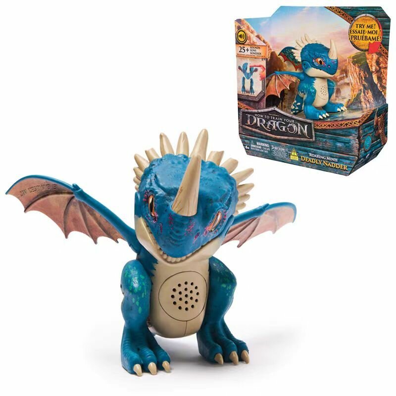 Дракон Spin Master How To Train Your Dragon Roaring Minis Deadly Nadder / Электронная Интерактивная Игрушка-скульптура Дракона, Подходящая Для Детей Старше 4 Лет
