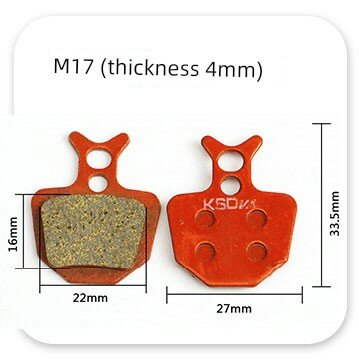 Высококачественные дисковые тормозные колодки BB5 Shimano BB7 совместимые с парой M17 для электровелосипедов и складных