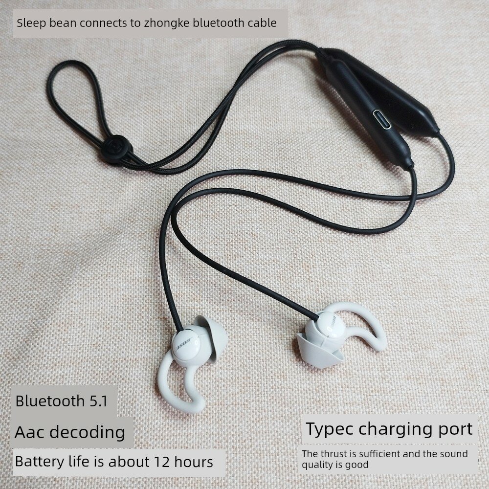 Bluetooth замена кабеля для наушников Sleep Beans - ASMR шумоподавление, беспроводной, совместимость 100%