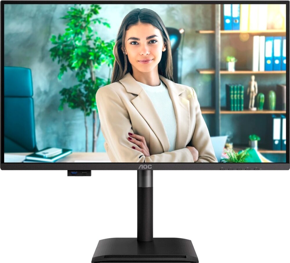 AOC Монитор 27.0 AOC Q27P4U 2560x1440, IPS, черный (2xHDMI, DP, Type-C, MM, USB Hub)